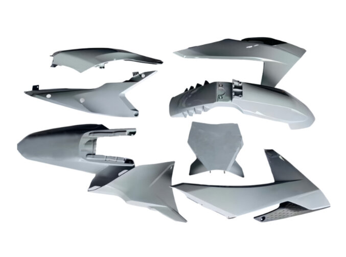 Комплект пластик Серый на KTM TBI /GR8 /Kews
