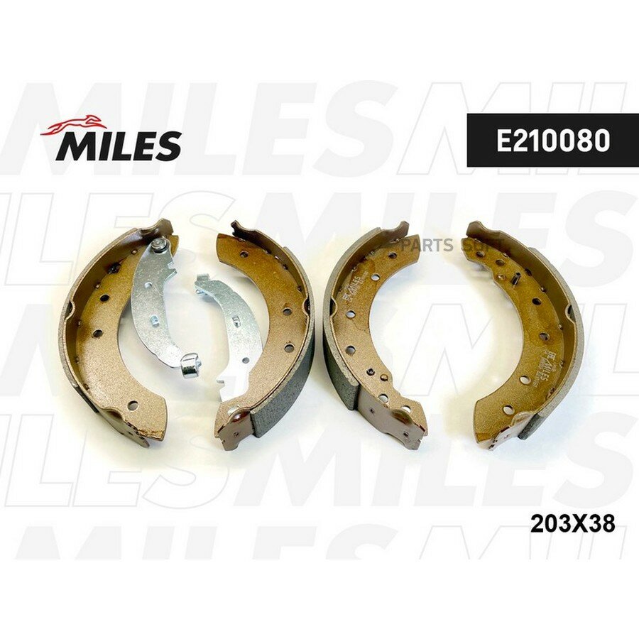 MILES Колодки торм. бар. RENAULT LOGAN/SANDERO/PEUGEOT 206 (203x38) торм. сист. LUCAS