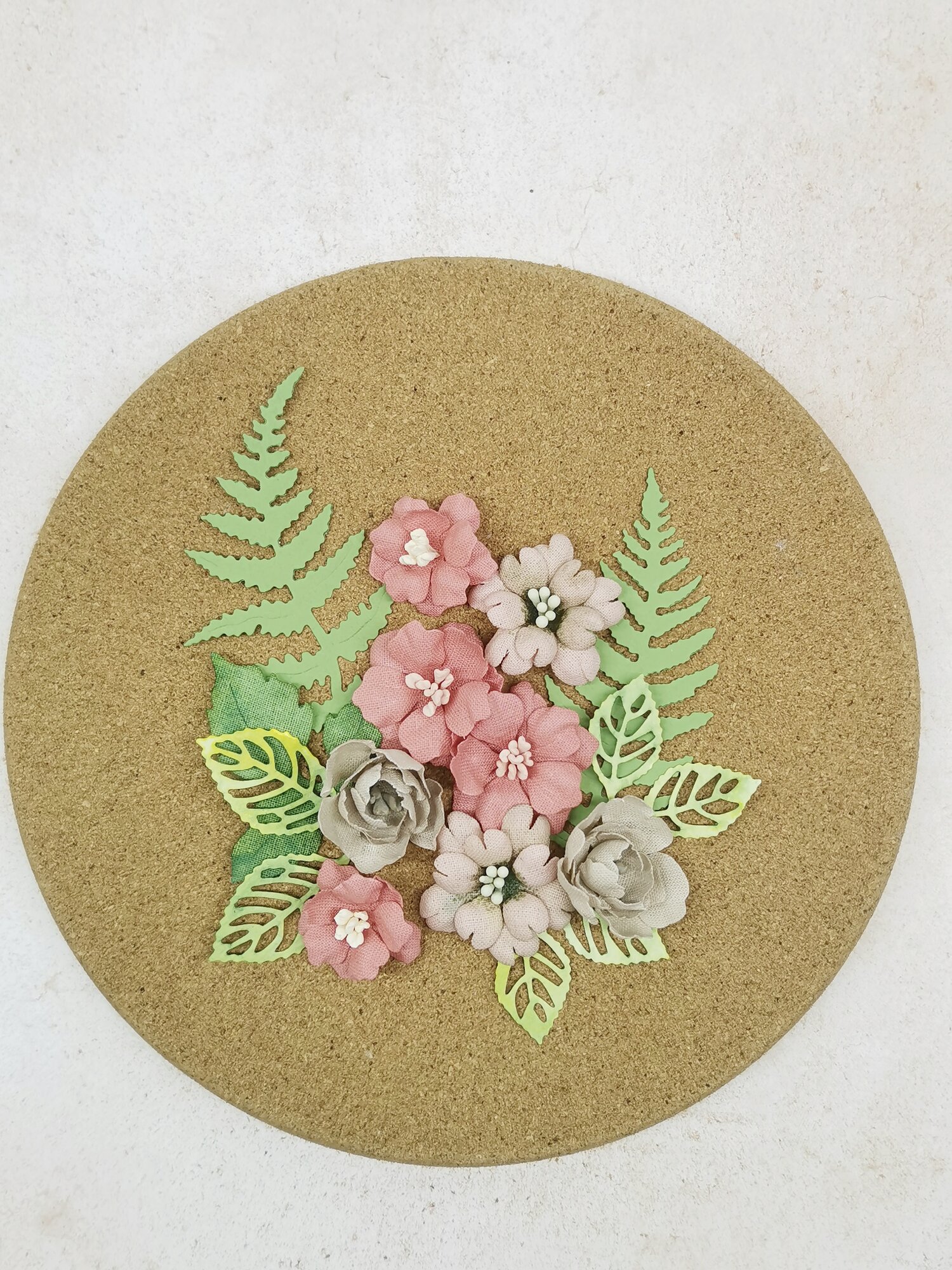 Набор цветов из ткани для скрапбукинга, комплект 14 элементов