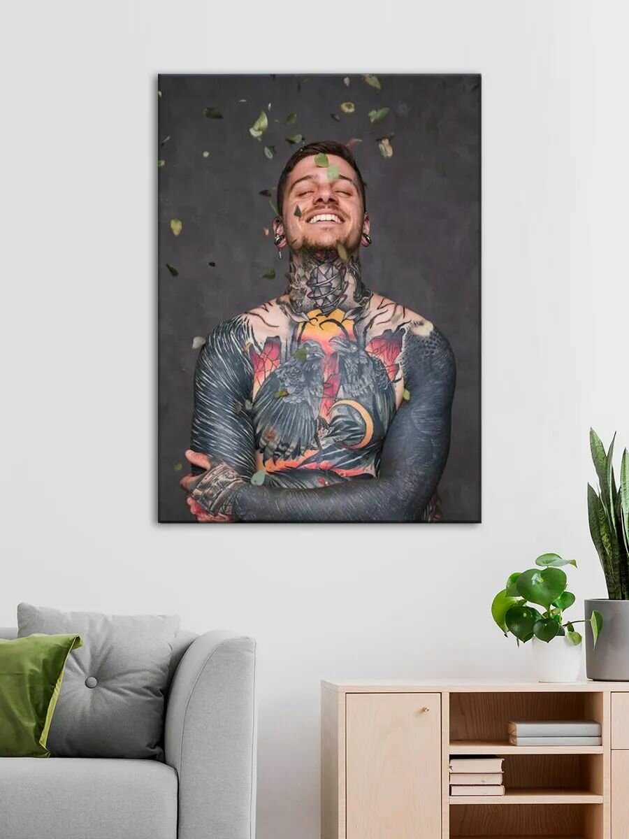 Картина на стену "Тату салон", 50x70 см
