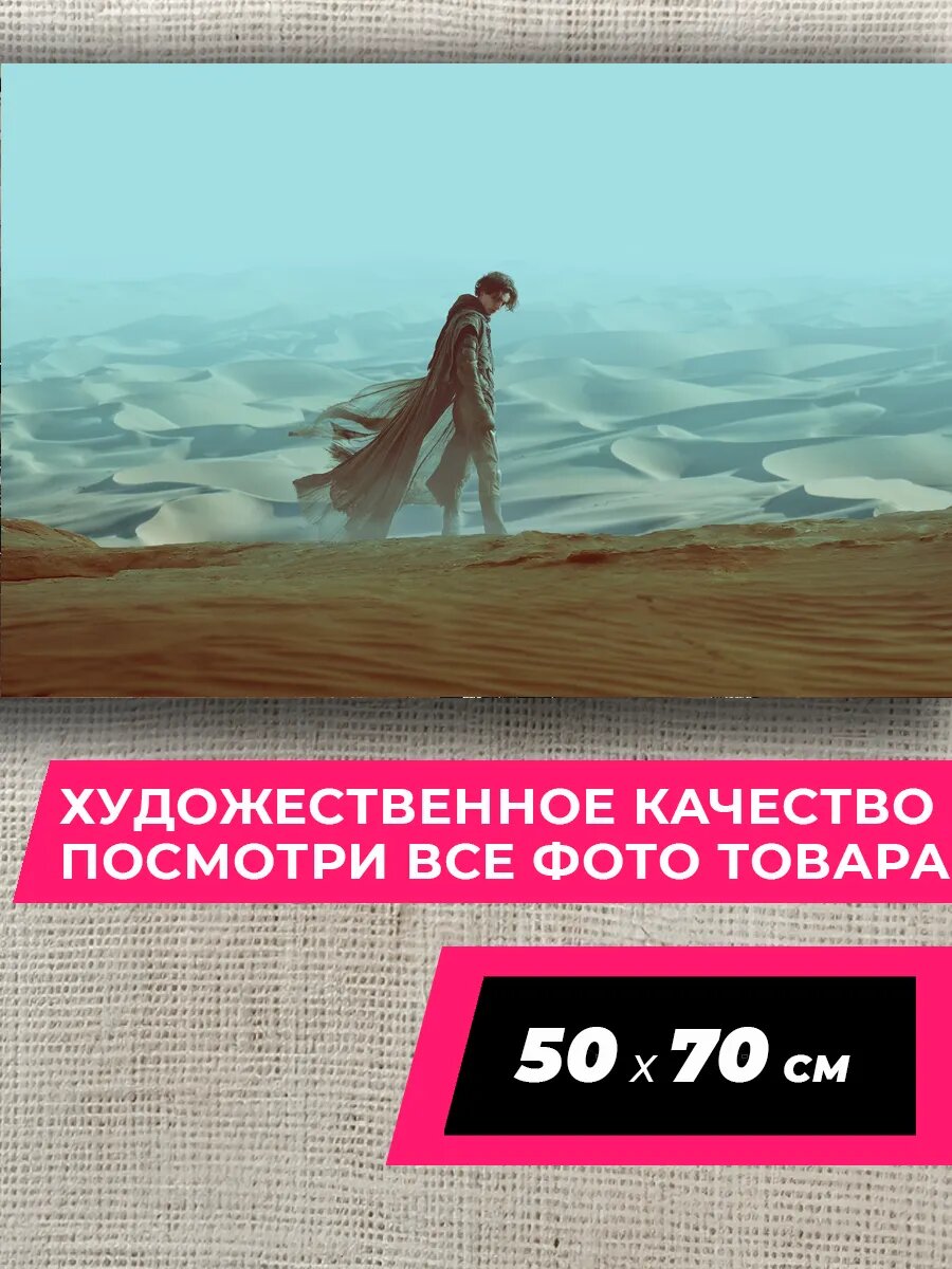 Плакат Дюна на стену 45 Dune 50 на 70, матовая фотобумага премиум качества