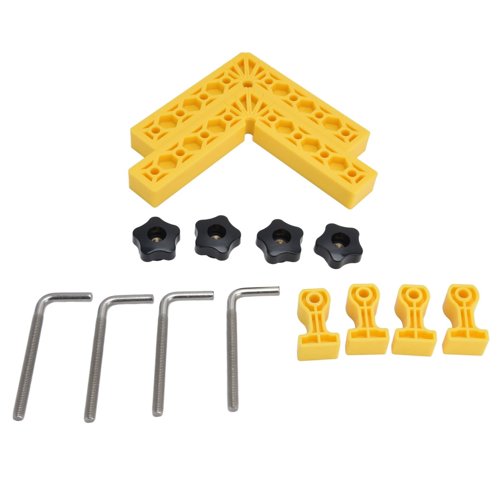 Набор угольников 2 шт L-типа регулируемые желтые