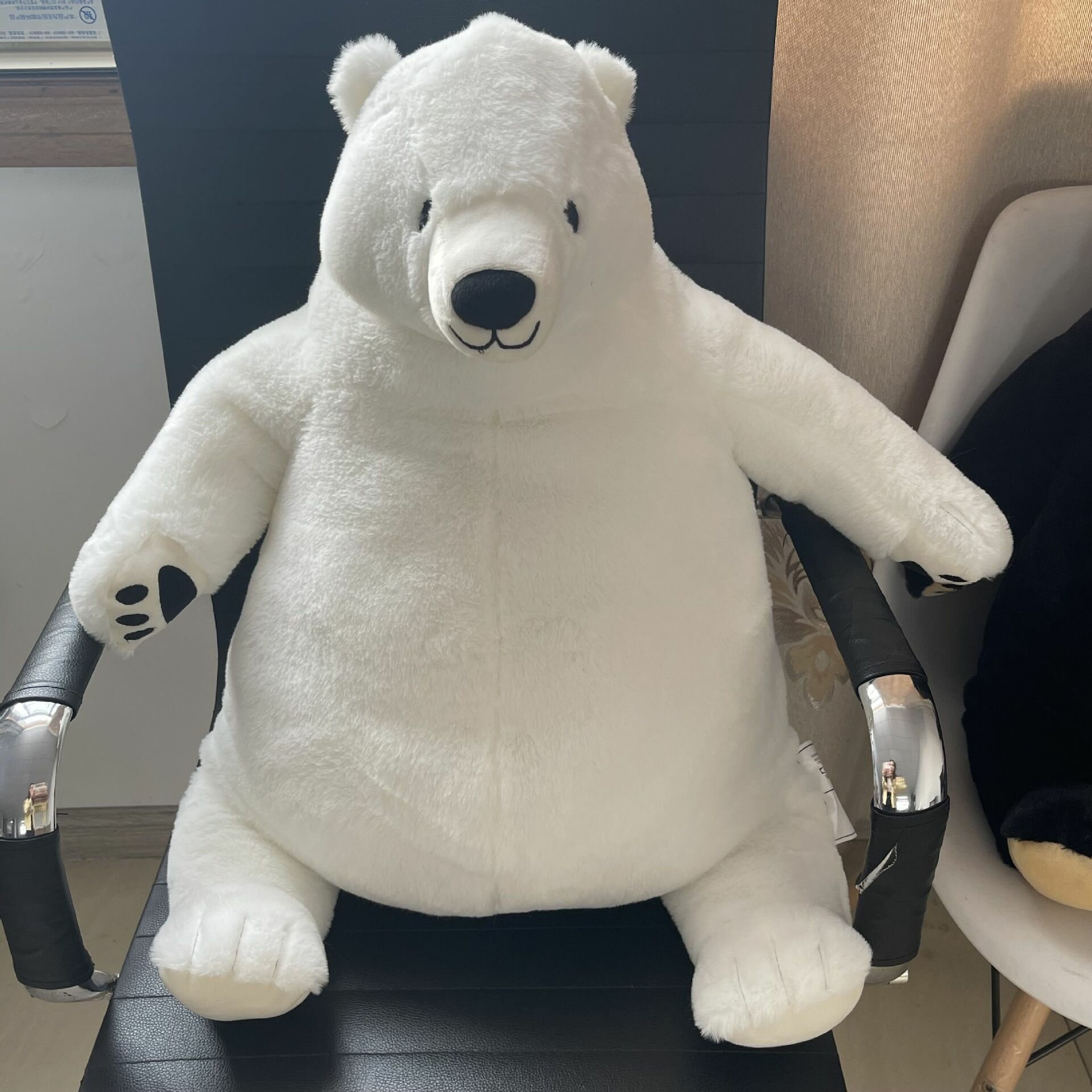Плюшевая игрушка-панда, мягкая и приятная для кожи, 100 см, белое