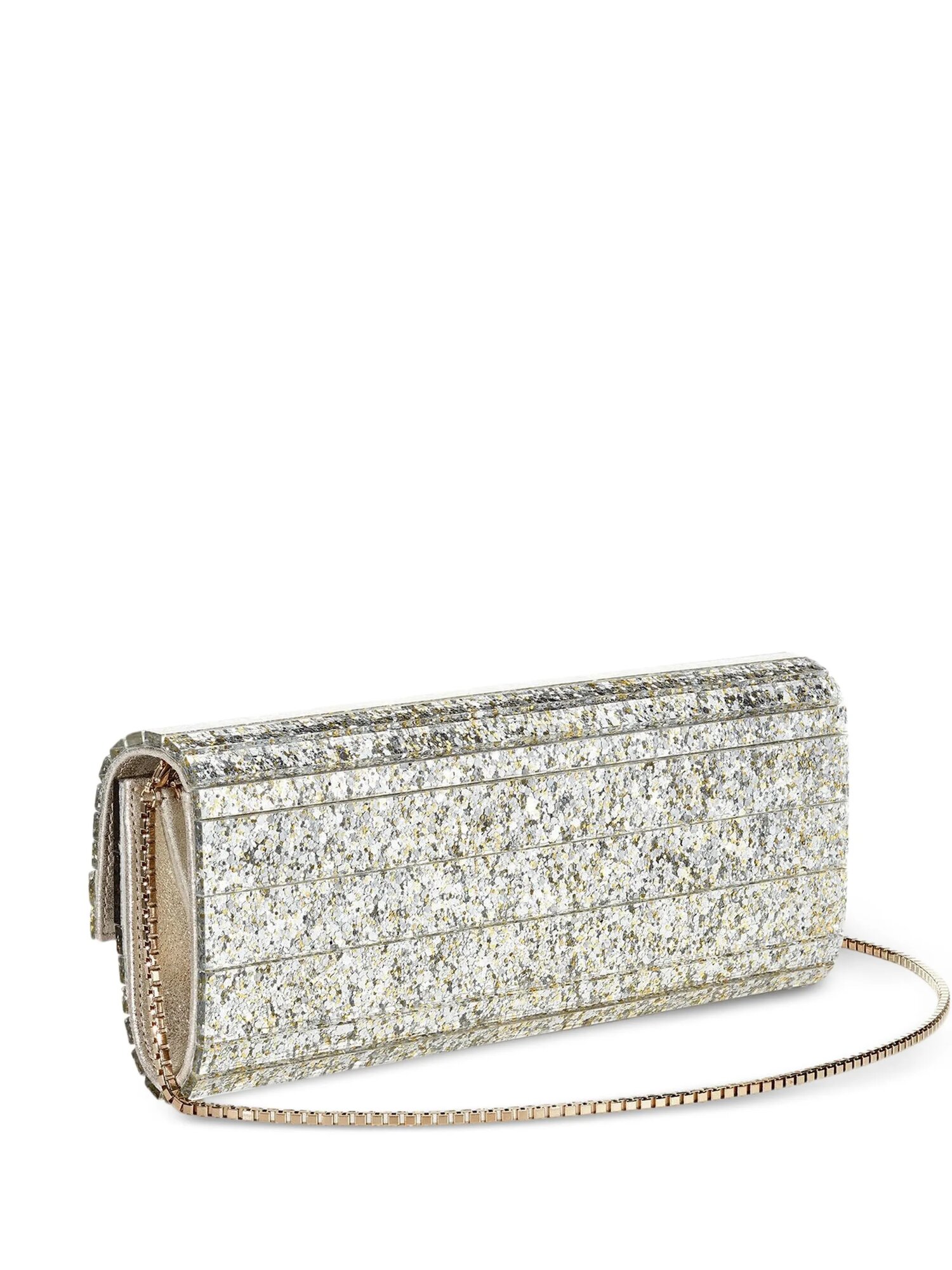 Сумка SWEETIE glitter-effect clutch bag