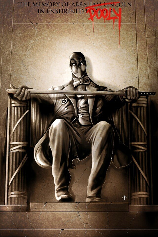 Плакат, постер Marvel - Deadpool/Марвел - Дэдпул на холсте, размер 21х30см