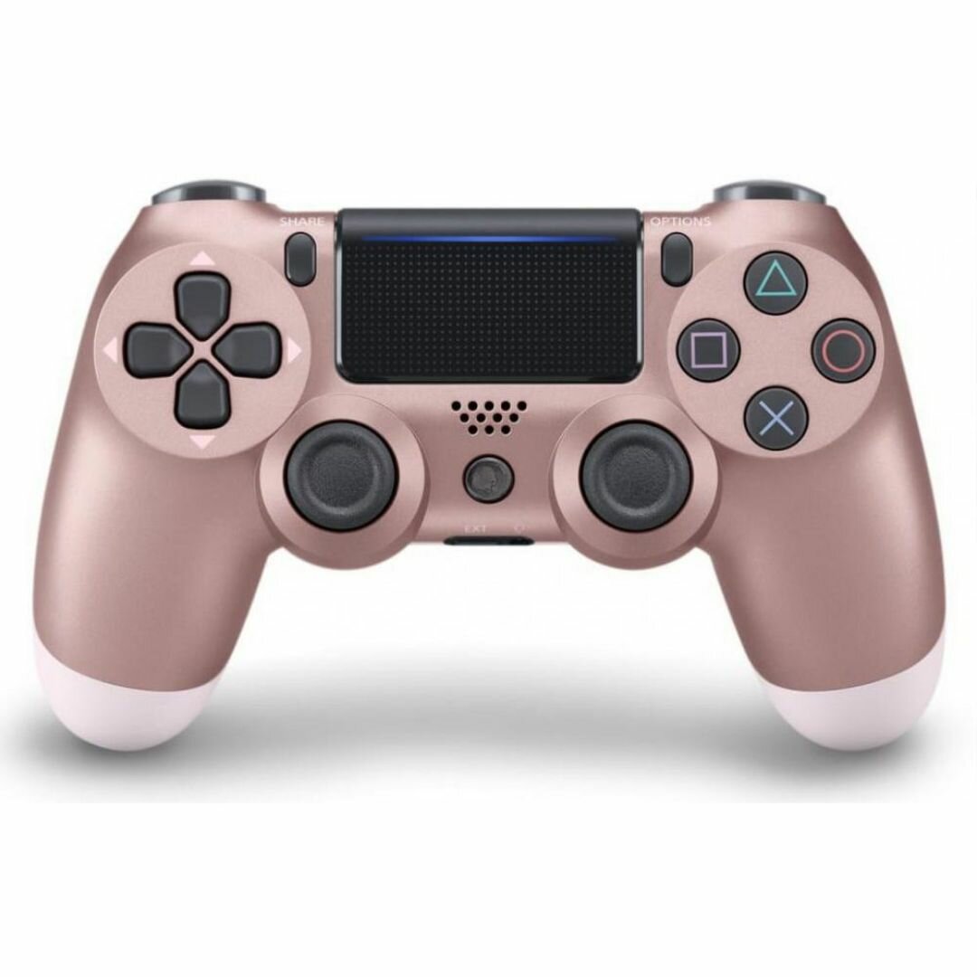 Геймпад беспроводной Bluetooth для Playstation 4 PS4 PC / ПК / Windows Rose Gold Розовое золото без коробки