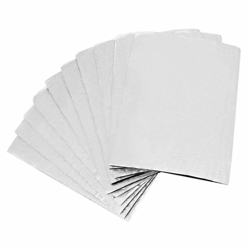 Упаковка из 10 автомобильных ковриков, абонентов, алюминиевая фольга с теплоизоляцией для теплоизоляции для дверей потолка капюшона, - 250x180x5 мм