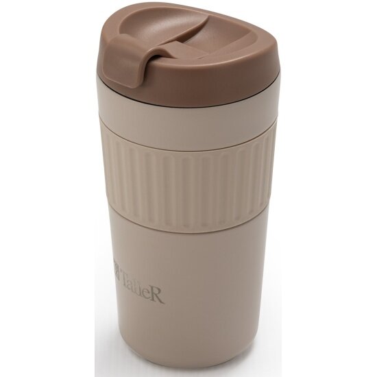 Термокружка Taller 0.35 л, нерж. сталь/пластик, бежевый (TR-22437)