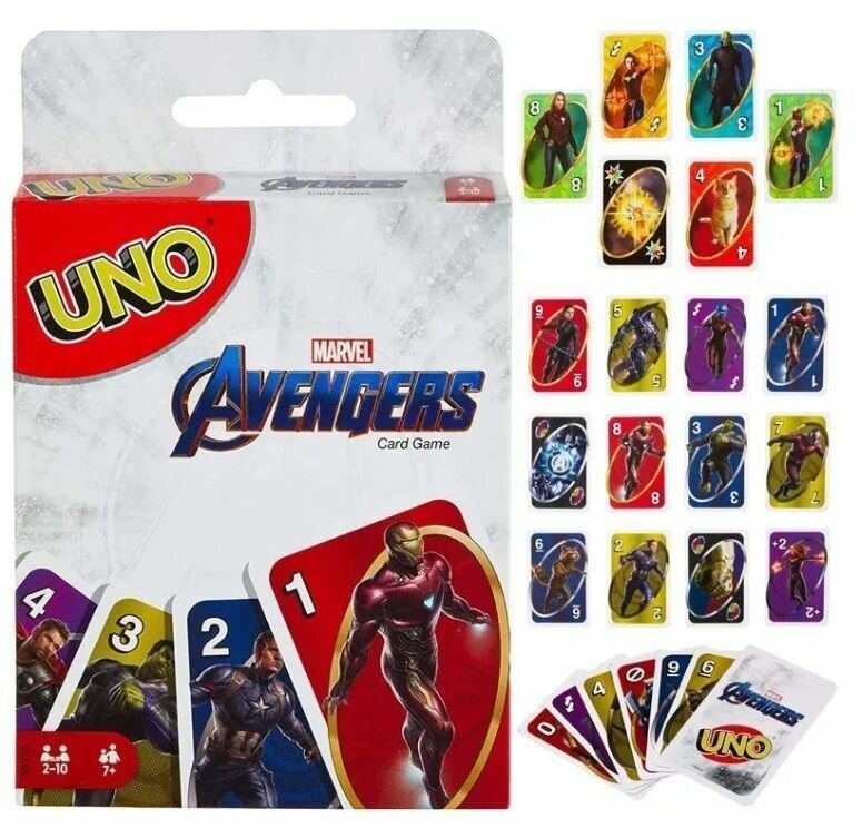 Настольная игра UNO "Мстители" Avengers (Супергерои)