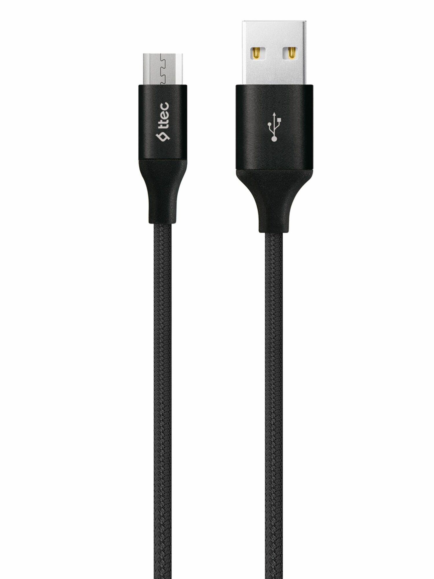 Кабель TTEC AlumiCable USB-A - Micro USB Charge/Data Cable 2.0 XXL. Длина: 3м. Цвет: черный