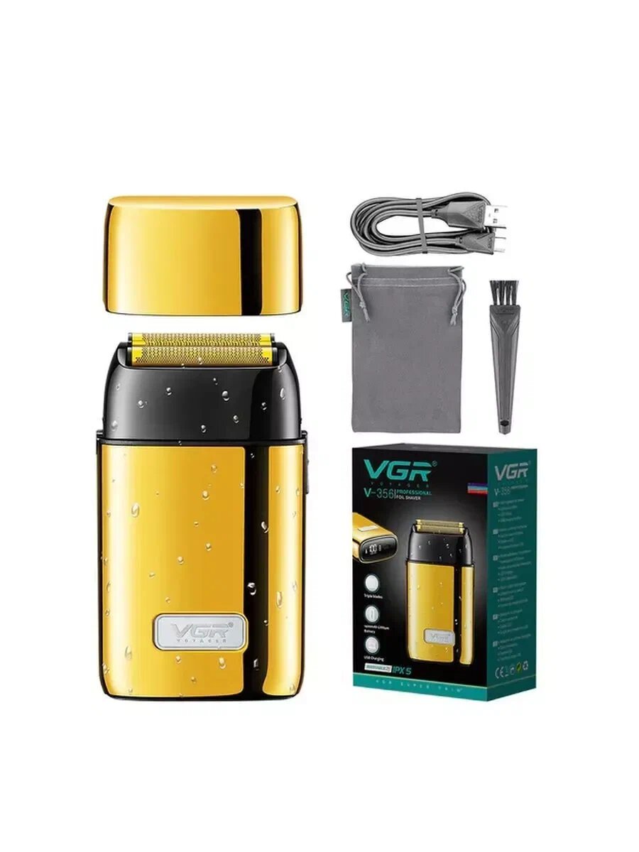 Электробритва мужская для лица аккумуляторная шейвер VGR V-356