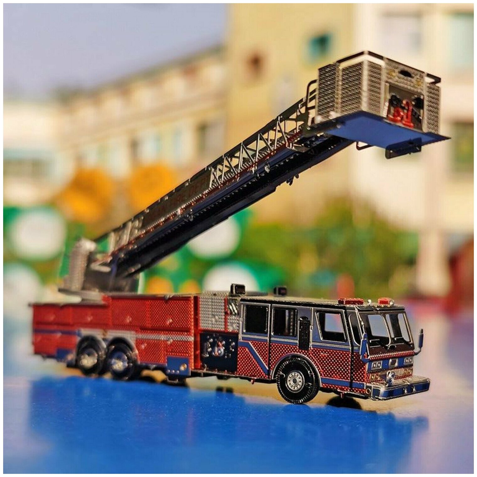 Металлический конструктор / 3D конструктор / Сборная модель Пожарная машина