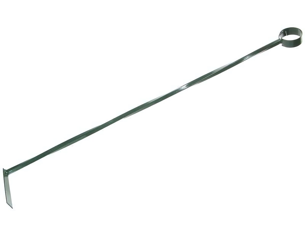 Кочерга металлическая 70см витая, цвет в ассортименте, удобная для каминов и печей