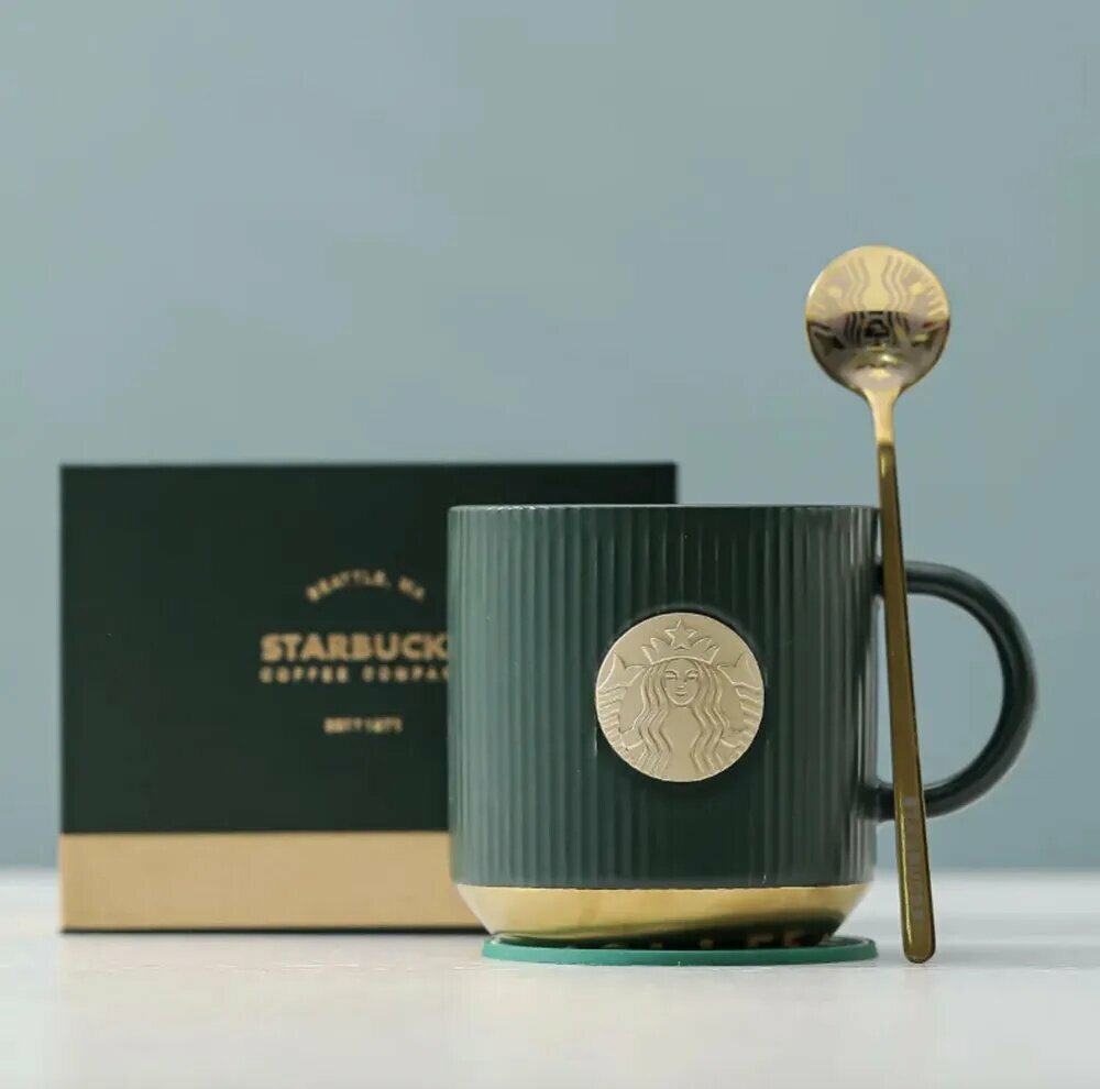 Чайная пара "Starbucks, Старбакс" 400 мл на 1 перс.