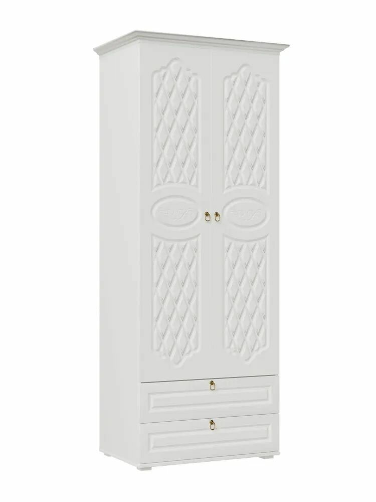 Престиж Шкаф (Белый матовый/белый)