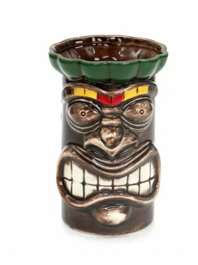 Коктейльный, барный бокал, стакан "Тики", керамика, 650 мл. ДЛя вечеринки, праздника.