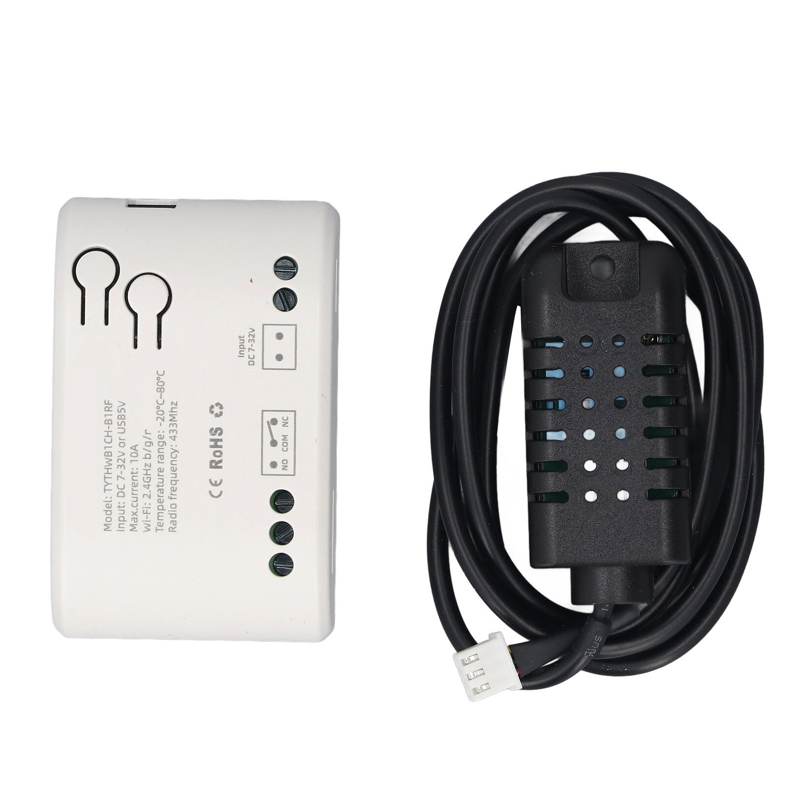 Wi-Fi реле-переключатель 2200 Вт с поддержкой Bluetooth, управление через приложение, умный Wi-Fi-выключатель для ламп, вентиляторов, гаражных ворот, 7-32 В.