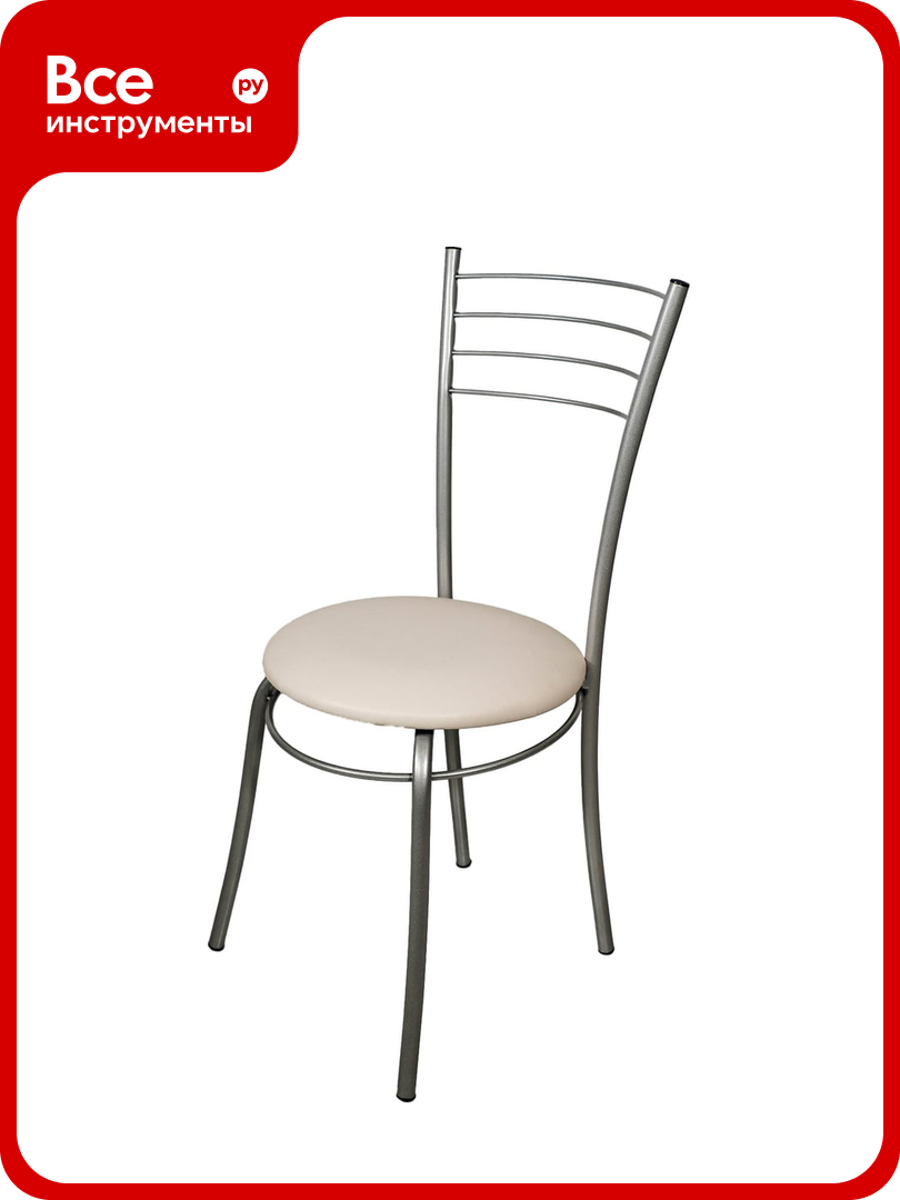 Стул MODULE`S TYLE Бистро ваниль крап/ хром ВИ0136, из прочной, стула цельносварной
