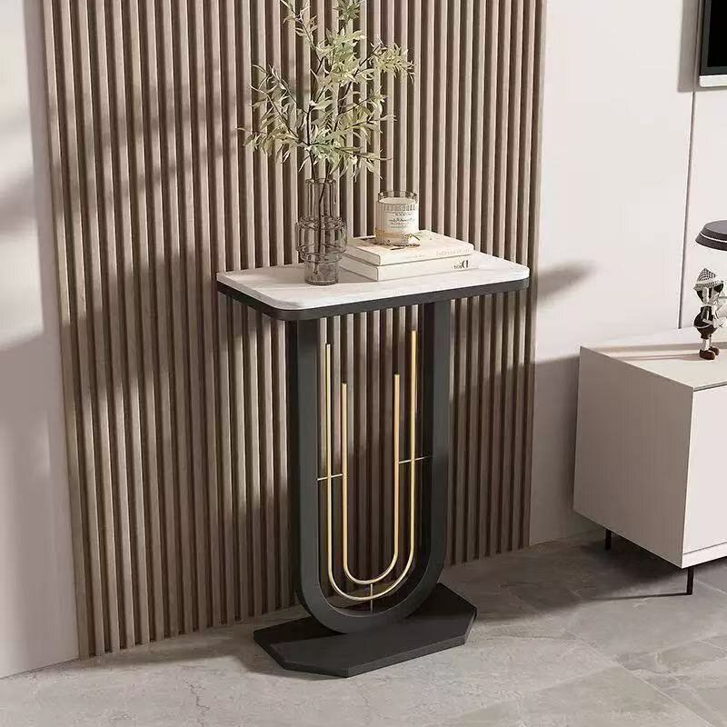 Итальянская кованая мебель для прихожей в современном минималистском стиле, консольная полка, 40x30x75 см