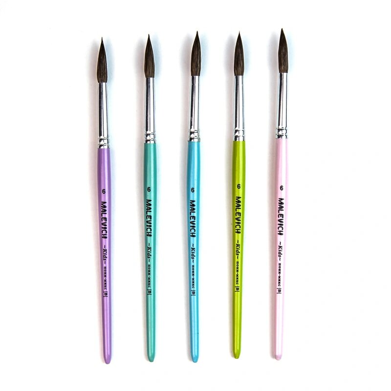 Кисть пони микс Малевичъ KIDS, круглая, №6 733106