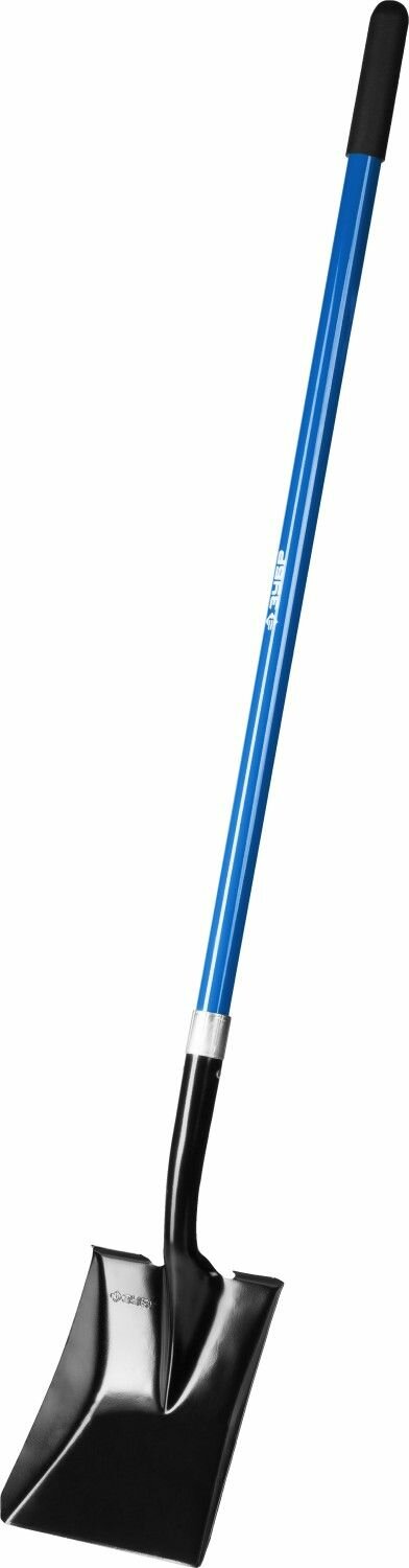 Лопата совковая ЗУБР старатель, 275х215х1500мм, полотно 1.4мм, закаленное, фибергласовый черенок, резиновая ручка 39549_z02