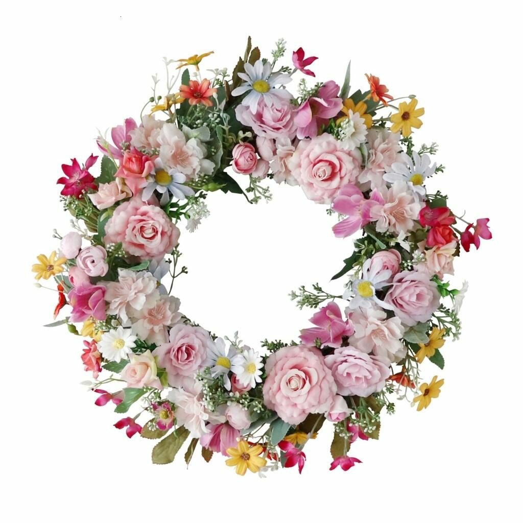 Весеннее персиково-розовое кольцо с розой