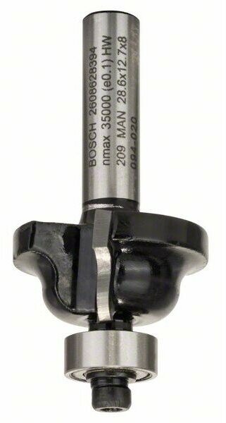 Профильная фреза B 8 мм, R1 4 мм, B 8 мм, L 12,4 мм, G 54 мм Bosch 2608628394