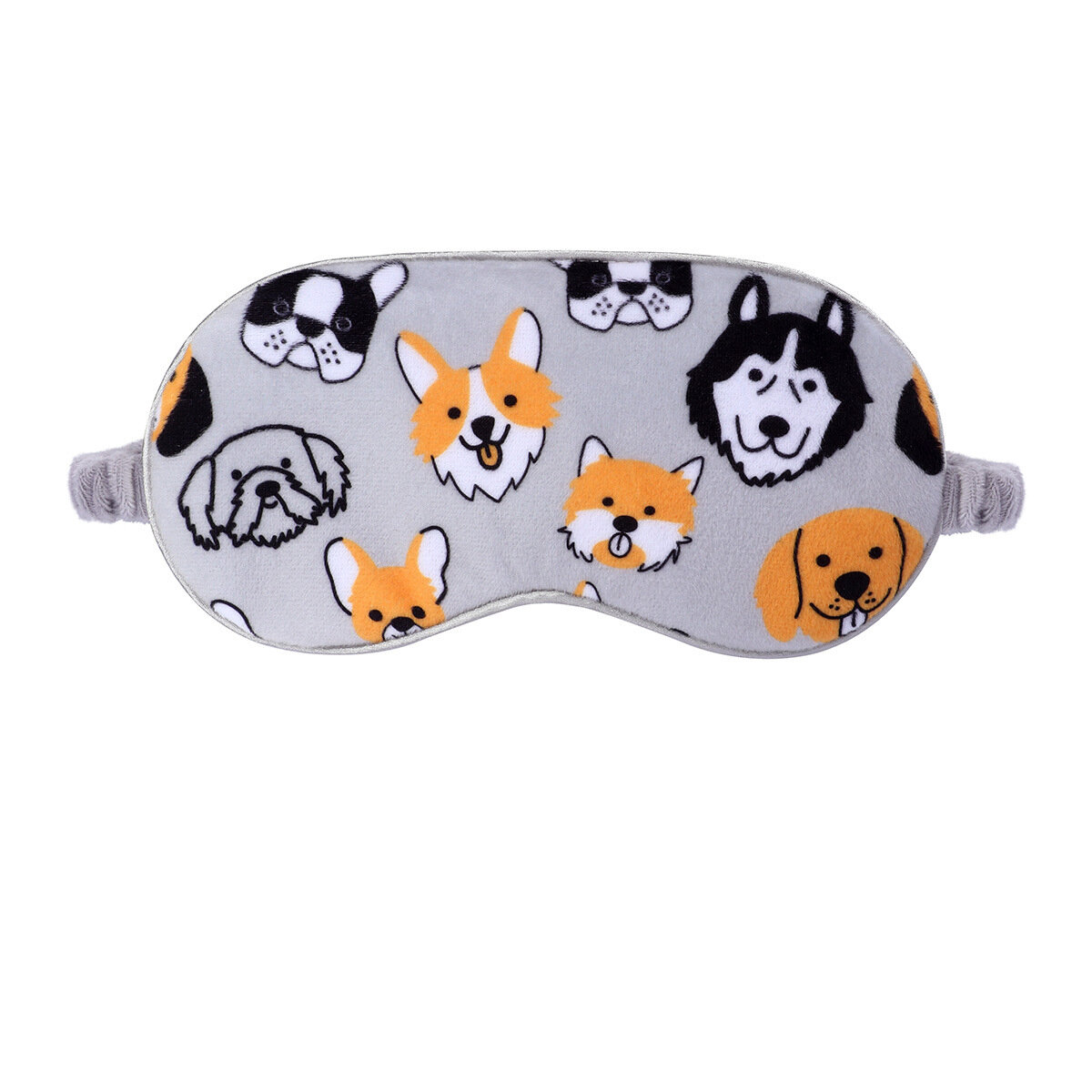 Маска для сна с милой собачкой, плюшевая маска для сна с мордочками собак для детей и взрослых, мягкая светонепроницаемая повязка на глаза, идеально подходит для сна, дремоты и путешествий, удобная повязка для глаз