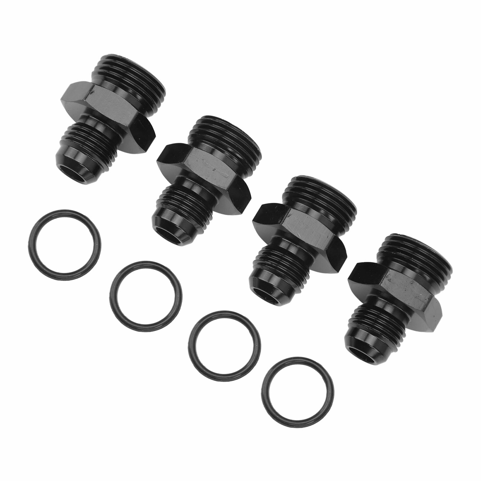 4 шт. Мужской адаптер из алюминиевого сплава ORB, соединитель с кольцом 1500 PSI, для масляного охладителя и топливного насоса 8AN ORB на 6AN