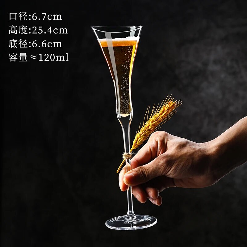 Хрустальные бокалы для шампанского, бокалы для блестящего вина, креативные высококачественные бокалы для шампанского с широким горлом, бокалы для коктейлей, 1PCS 120ml, 101-200 мл