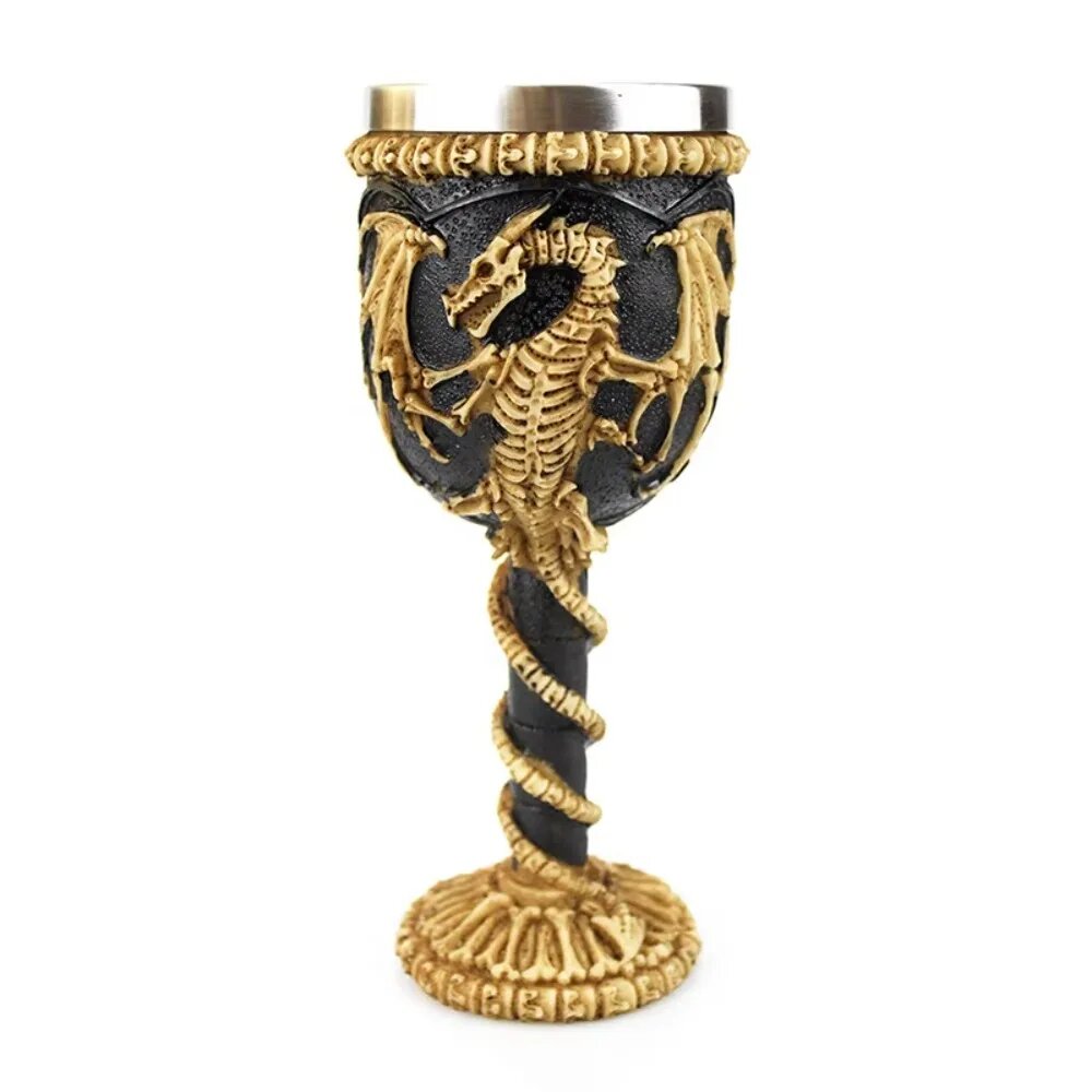 Готическая чашка для вина из нержавеющей стали, Style C