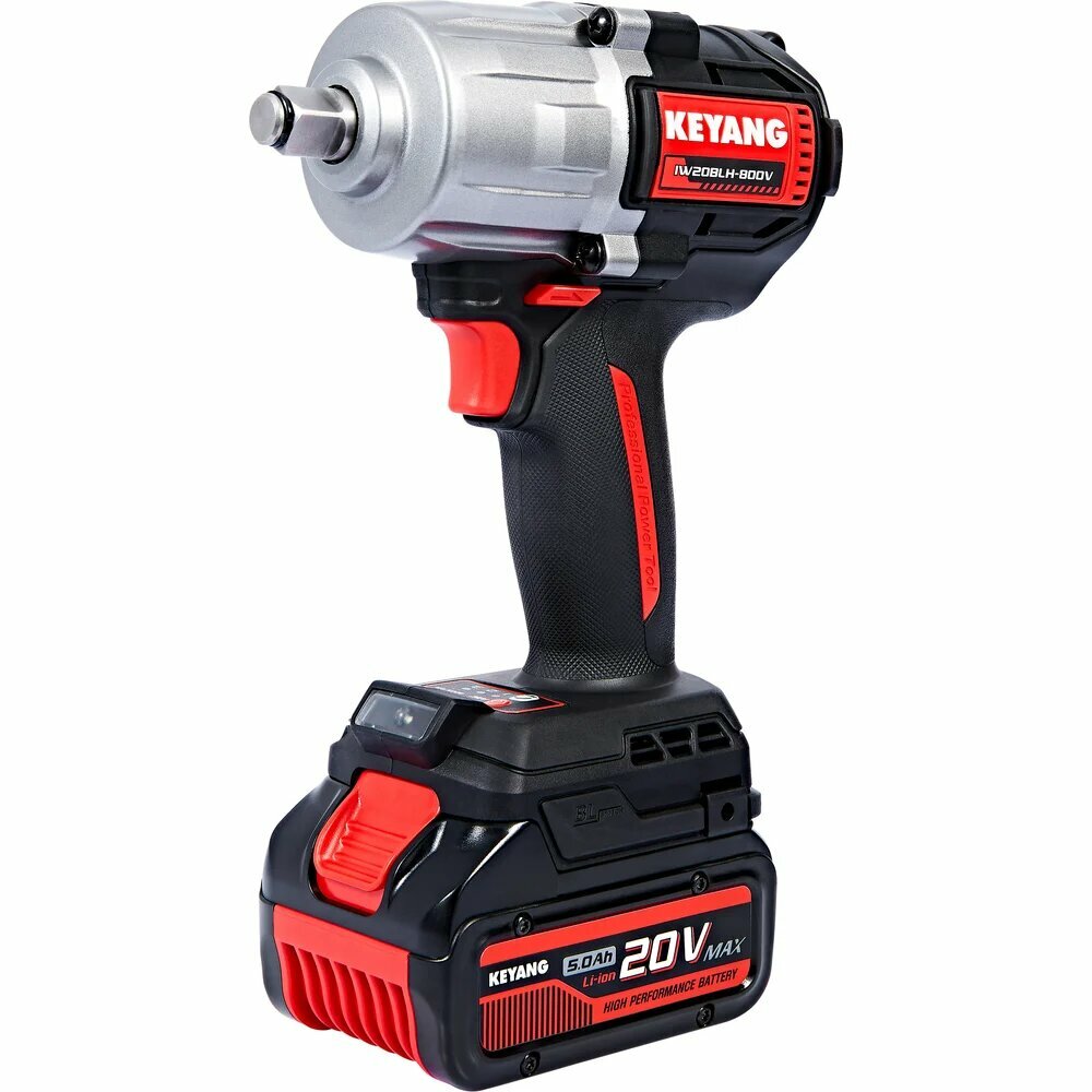 KEYANG Аккумуляторный ударный гайковерт IW20BLH-800V (Set)