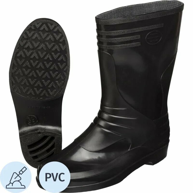 Сапоги женские цв. черный мод 102 У (р.36) ПВХ утепленные, 1444953