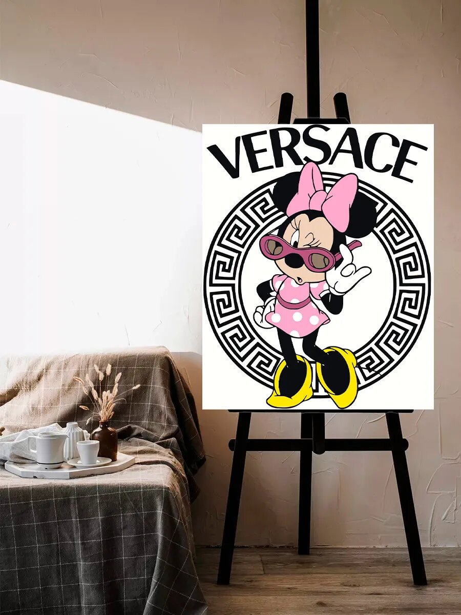 Картина по номерам Минни Маус Версаче Стиль Minnie Mouse