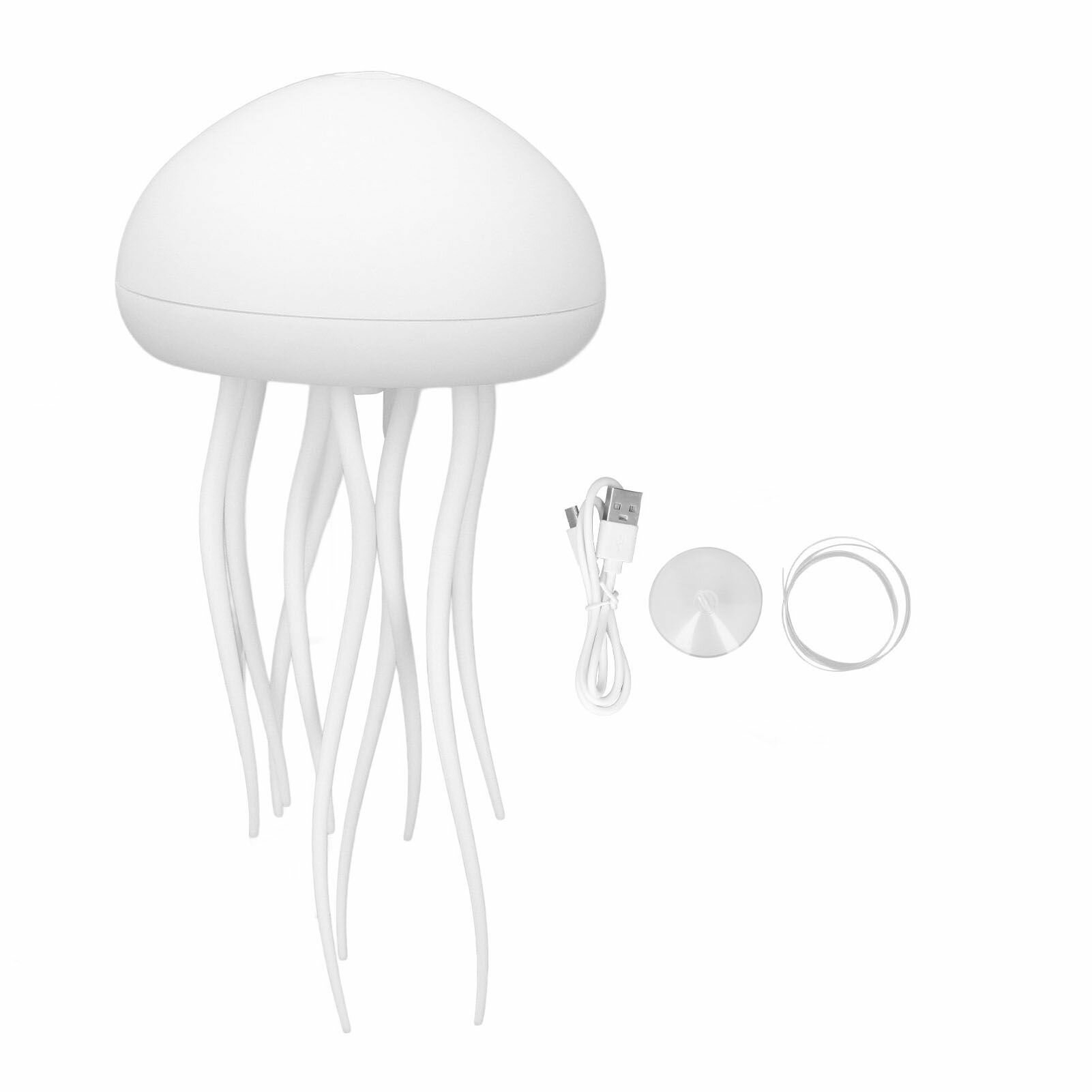 Светильник в форме медузы с голосовым управлением и танцующими ножками. Полноцветный градиентный подвесной светодиодный светильник для украшения и создания атмосферы в гостиной.