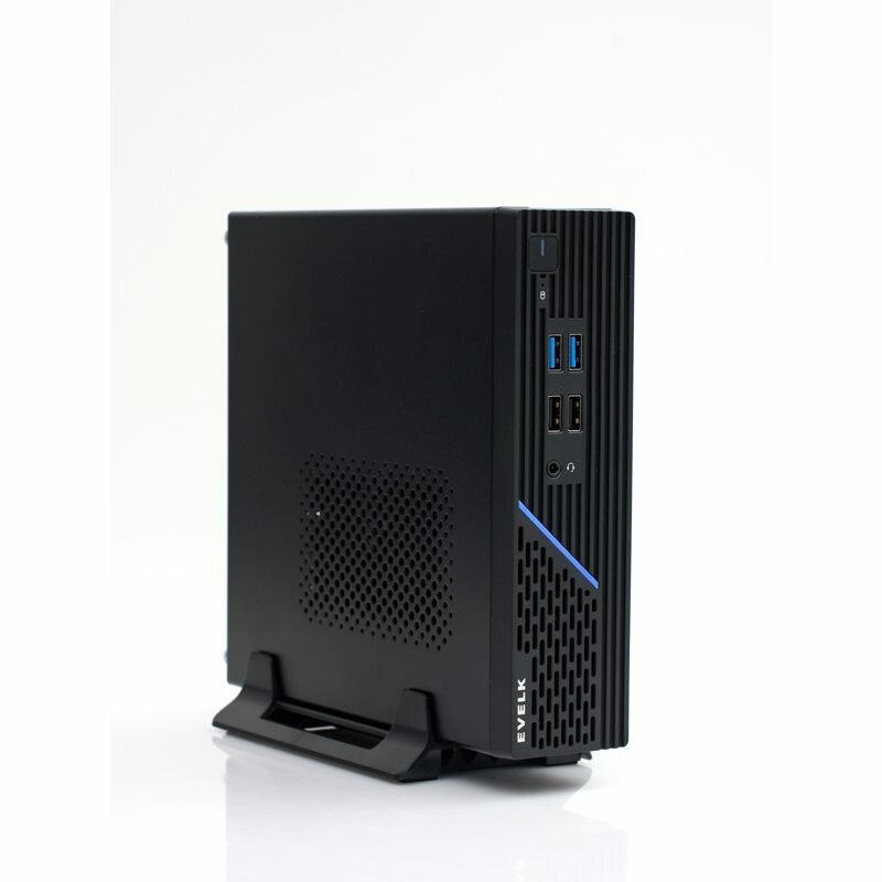 Foxline Корпус Minitower Foxline Evelk FL-109-AD120-DC-EVLK, mini-ITX, черный (120Вт)