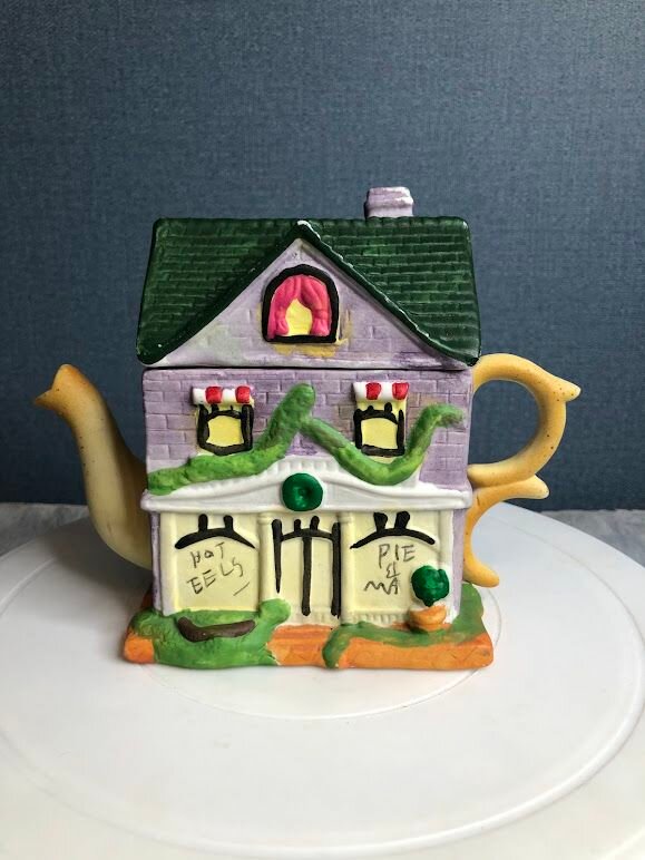 Чайник заварочный Warwick Teapottery (Тайвань-Англия) "счастливый ДОМ", 400мл, керамика. Редкость!