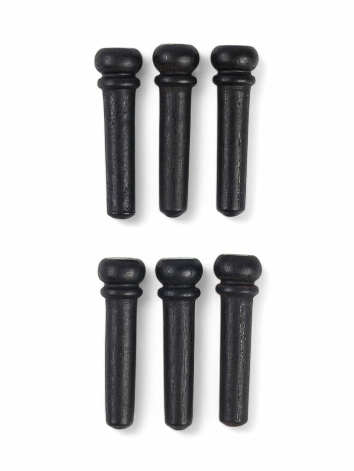 Набор фиксаторов струн Music Life черное дерево, настройка и регулировка, 6 шт