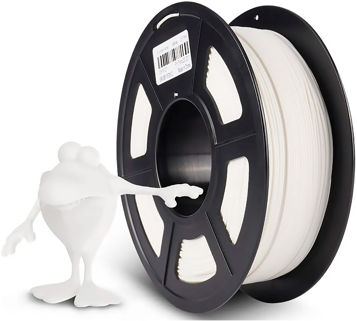 Филамент NV Print PLA Matte White для 3D печати диаметр 1.75мм длина 330 метров масса 1 кг