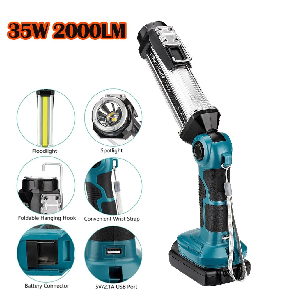 Беспроводной светодиодный фонарь Makita 25Вт для аккумулятора LXT for Makita-001