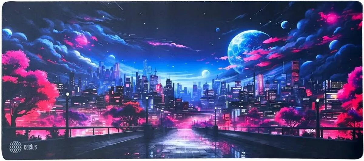 Коврик для мышки Cactus Коврик для мыши Fantasy space 900x400x3мм (CS-MP-PRO14XXL)