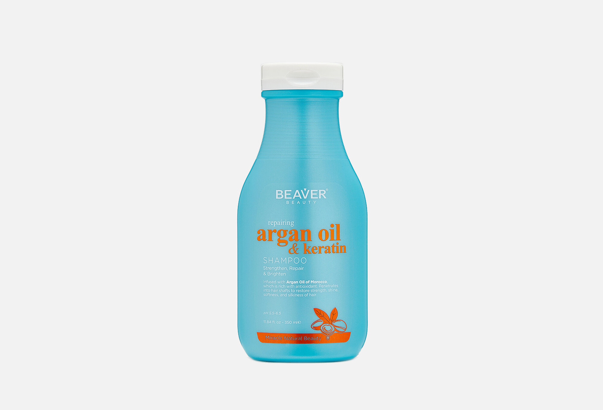 Шампунь для волос BEAVER Argan Oil & keratin 350 мл