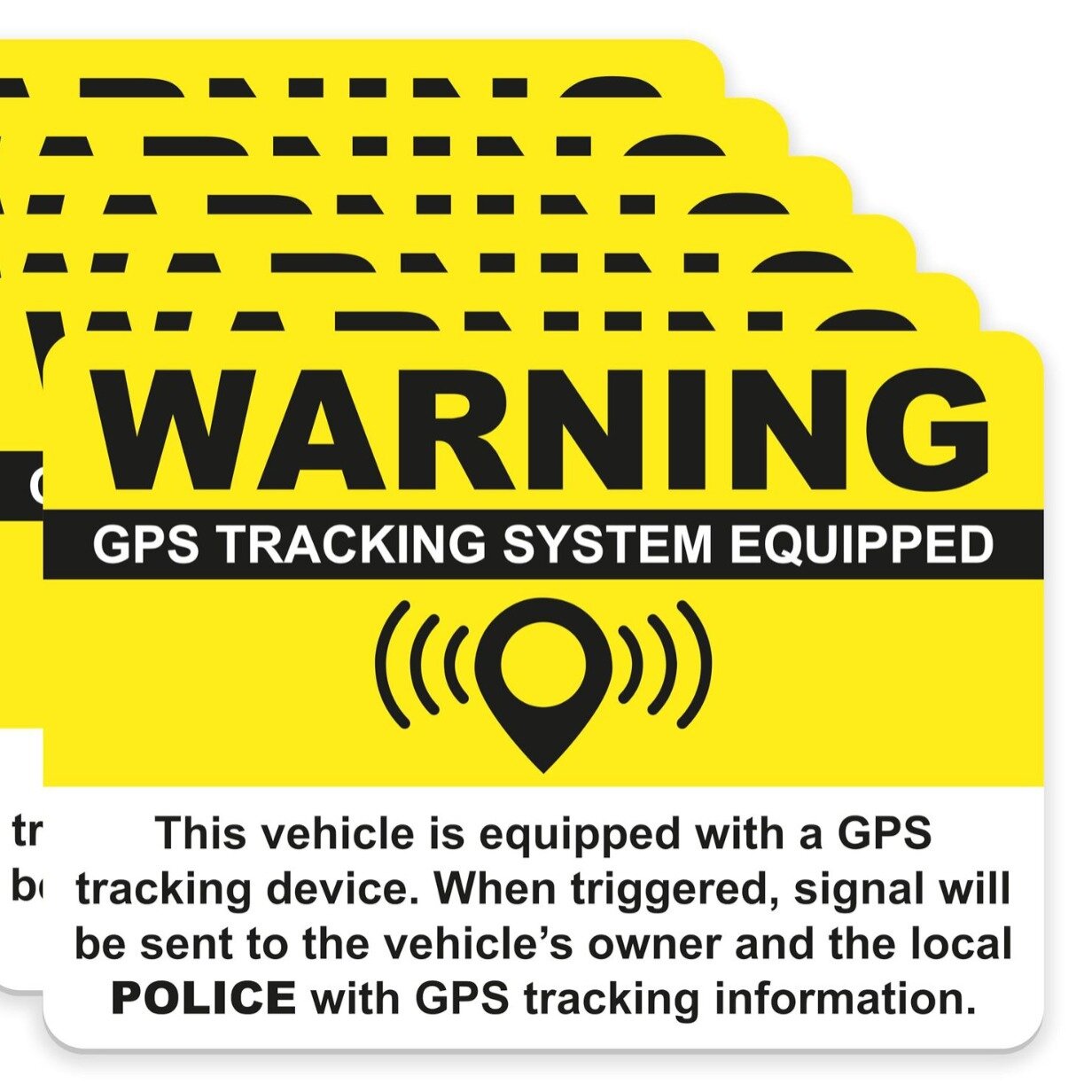 20 шт. предупреждающих наклеек для системы GPS-слежения, водонепроницаемые виниловые наклейки размером 2,5 x 3,5 дюйма для окон, дверей и бамперов автомобилей, противоугонные наклейки для грузовиков, фургонов, мотоциклов, для использования внутри и с