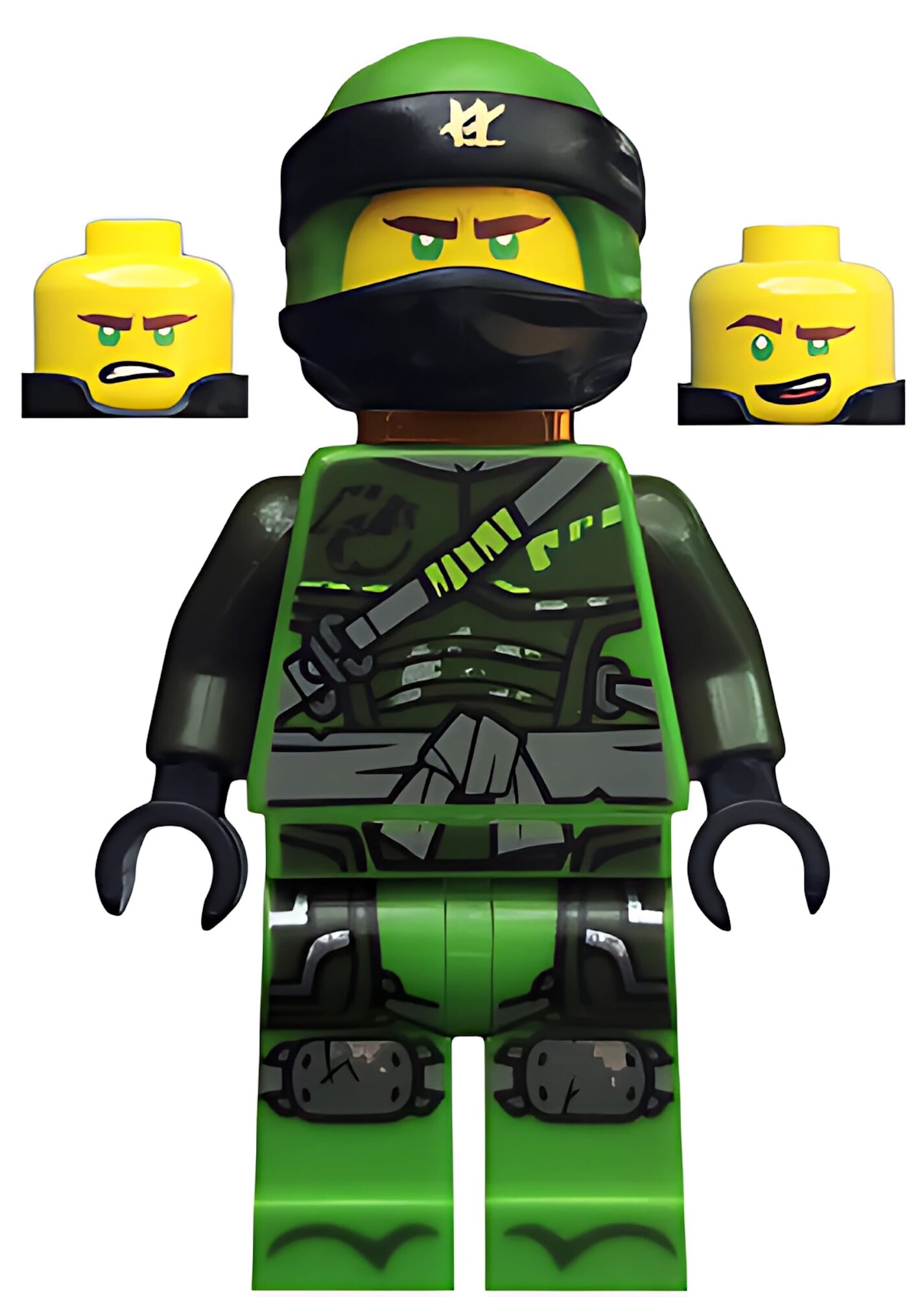 Минифигурка Lego Ninjago Lloyd - Hunted, Green Wrap and Neck Bracket njo481