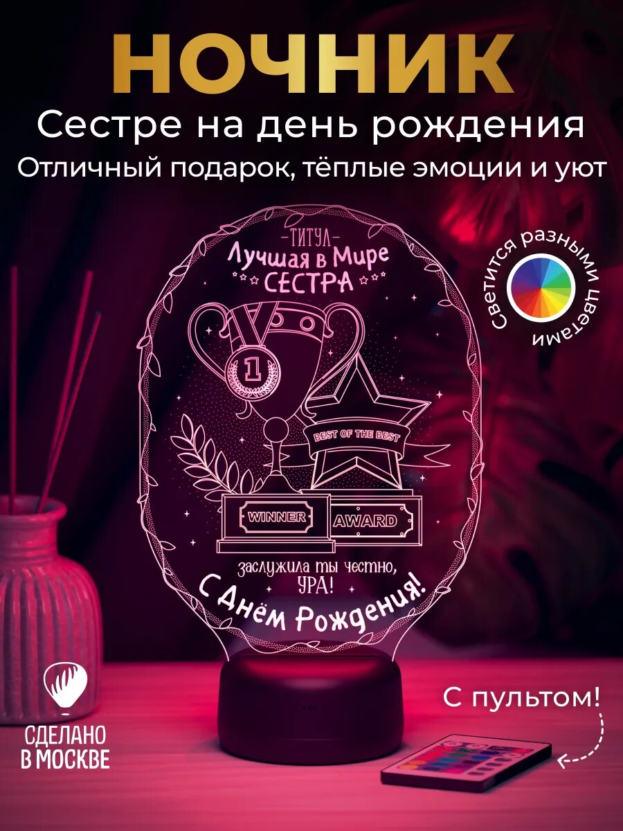 Подарок - Лучшая сестра (с Днём Рождения!)