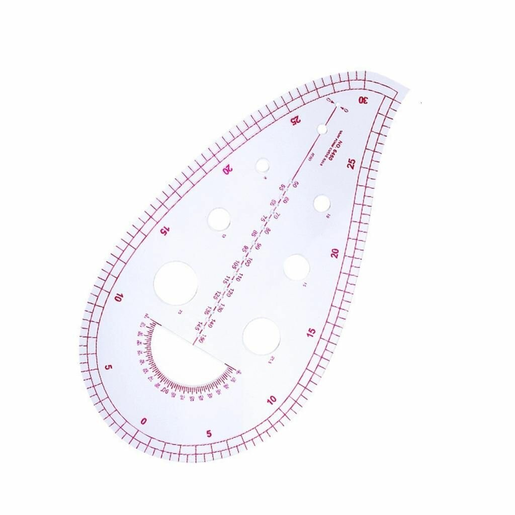 Английская версия Многофункциональной портновской линейки-швейная линейка 6460