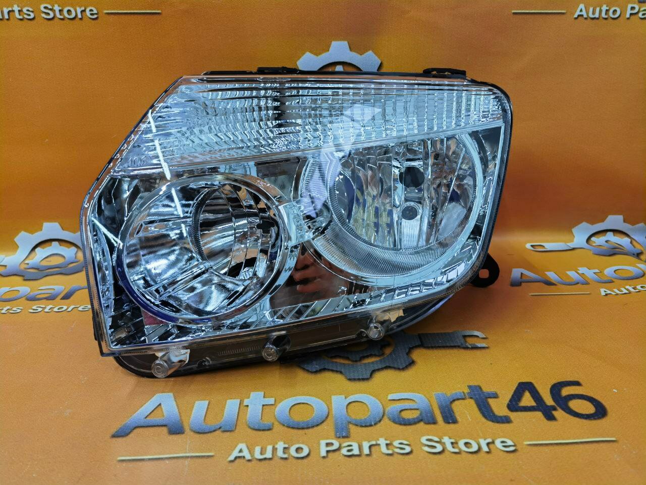 Левая Фара Рено Дастер хром RENAULT DUSTER с 10 по 15 год