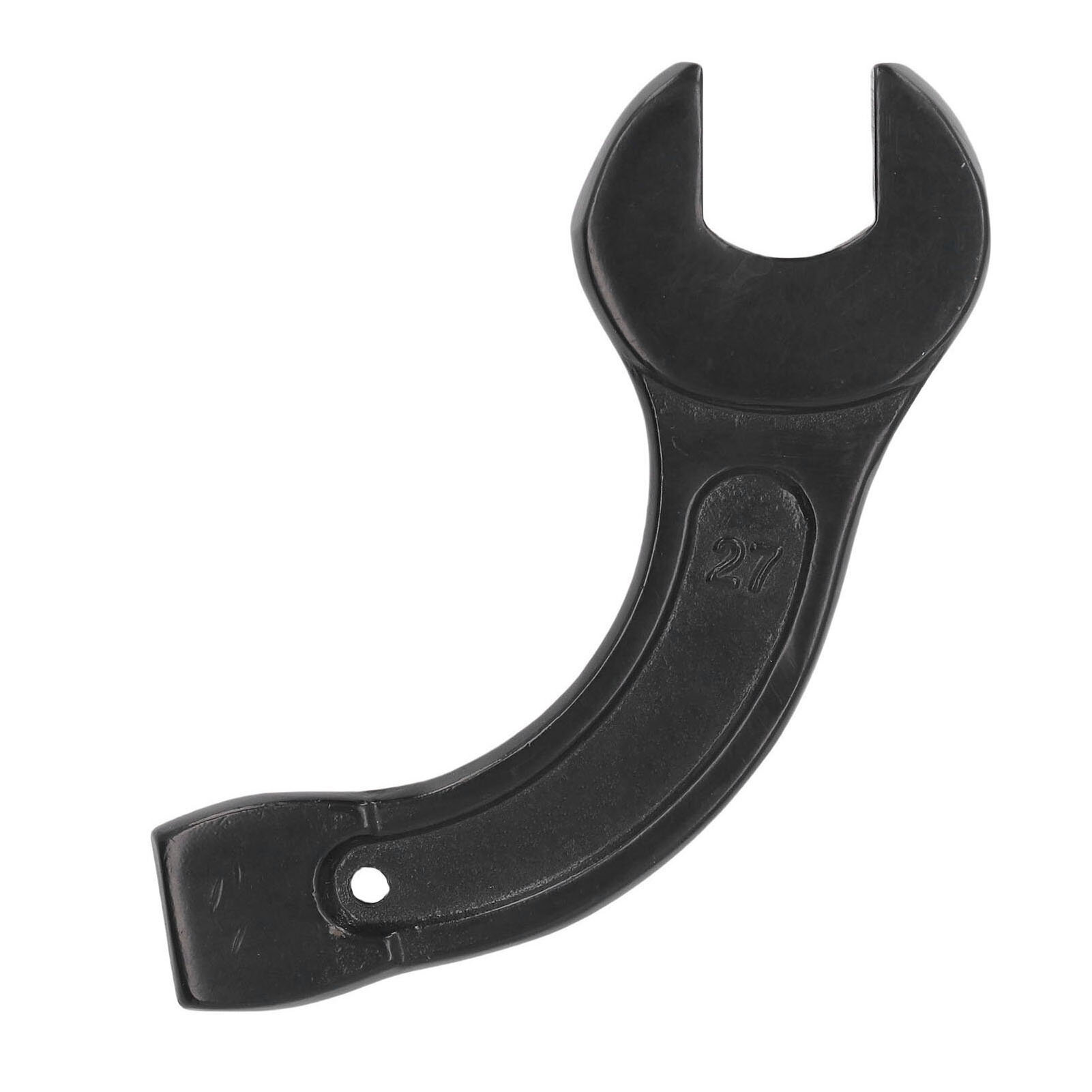 Ударный гаечный ключ с открытым концом, изогнутой рукояткой, односторонний, из высокоуглеродистой стали, сверхпрочный, для разборки и монтажа, 27 мм / 1,06 дюйма.