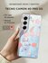 Чехол на Tecno Camon 40 Pro 5G / Текно Камон 40 Про 5G с принтом "Lucky flowers"...