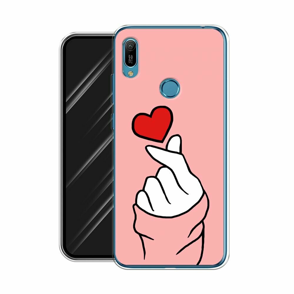 Чехол на Honor 8A/8A Pro/Huawei Y6s/Y6 2019 / Хонор 8А с принтом "Милое сердечко" — фото 1